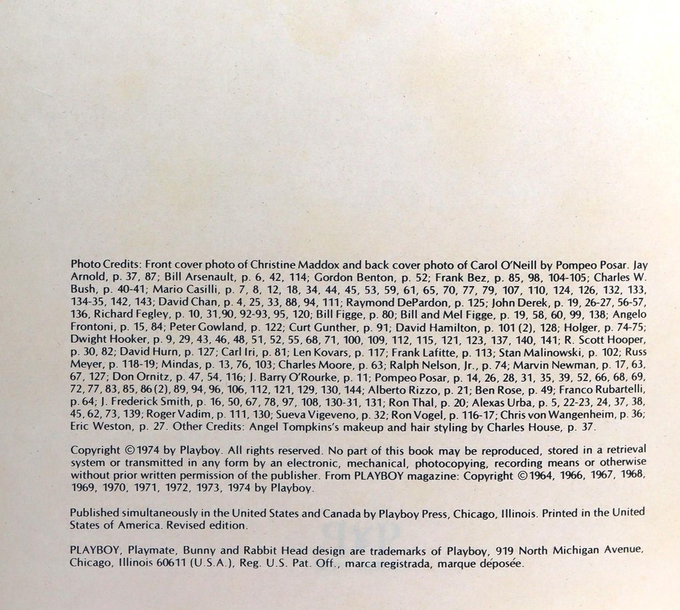 1974 Girls of Playboy 2 A Collector's Edition of Pictorial Excellence Centerfold | eBay