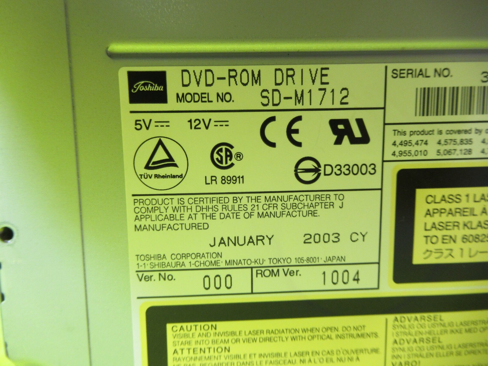 Toshiba SD-M1712 Drive for sale online | eBay