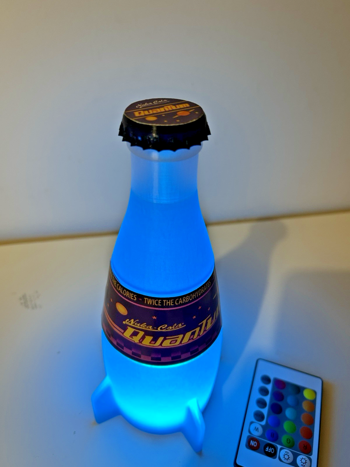9” Nuka Cola Quantum Lamp USB 16 Colour Remote Control From Fallout | eBay