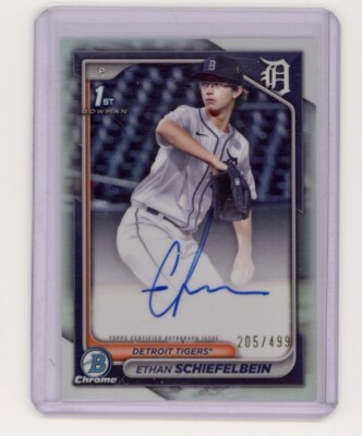 2024 Bowman Draft #CPA-ES Ethan Schiefelbein 1st Chrome Prospect Auto ...