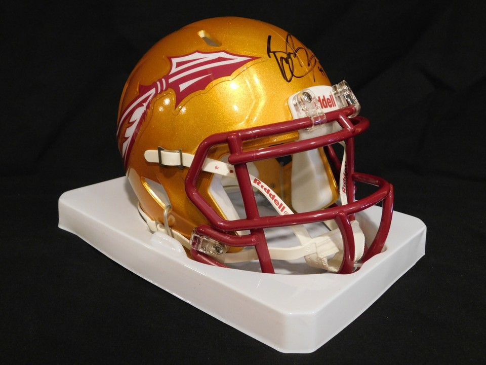 Brian Burns Signed Autographed Florida State Seminoles Speed Mini ...