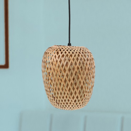 Woven Bamboo Lamp Shade Lamp Cover Rustic Style Woven Lamp Cover Zen ...