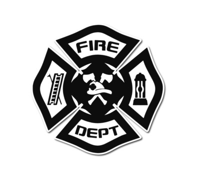 Fire Department Vinyl Decal Sticker. | eBay