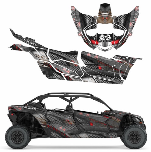 2017+ Can Am X3 Maverick MAC 4 Design Graphic Kit Wraps Decals Off Road ...