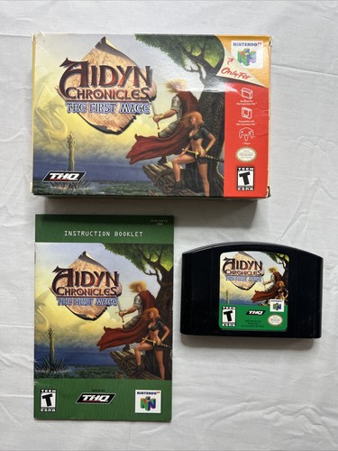 Aidyn Chronicles: The First Mage N64 (Nintendo 64, 2001) In Box W ...
