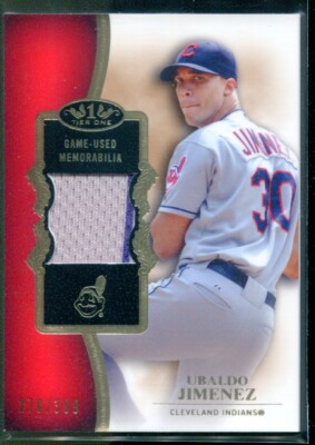 2012 Topps Tier One Relics #UJ Ubaldo Jimenez Jersey Card /399 | eBay