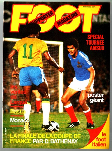 SUPPORTER FOOT MAGAZINE n°14 # 1977 # AVEC POSTER JUVENTUS TURIN FAN ...
