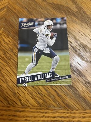 2017 Panini Prestige Football Tyrell Williams #89 Los Angeles Chargers ...