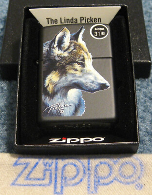 ZIPPO LINDA PICKEN COLLECTION Lighter WOLF 48598 New in Box SEALED ...