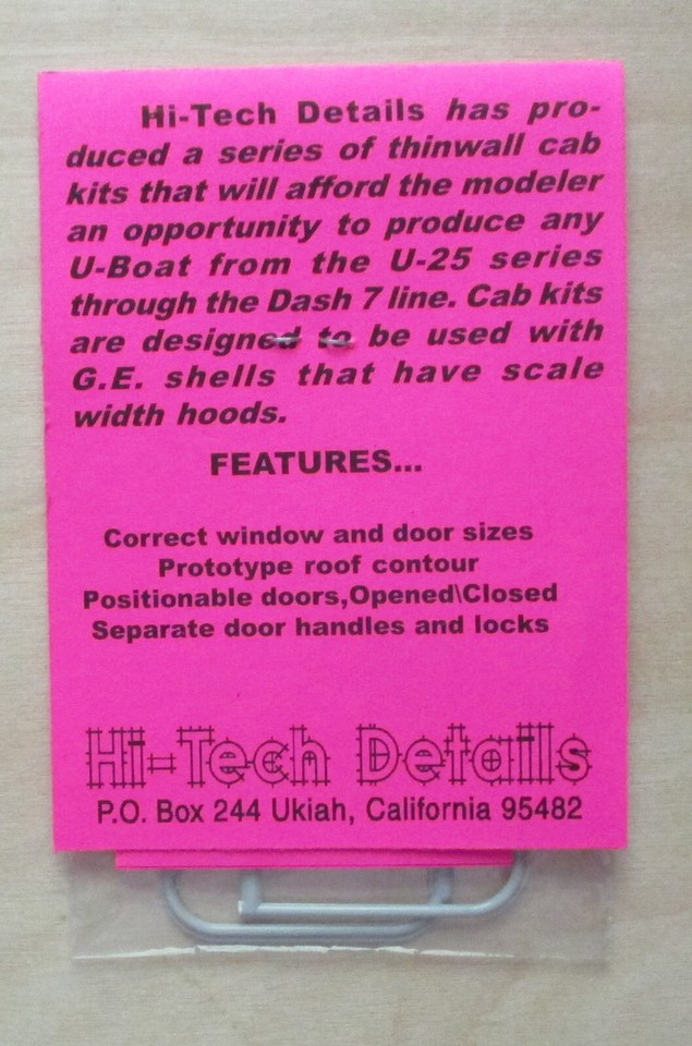 HO Diesel Proto 2000 UP/PRR EMD GP9 B Unit Cab 1:87 SCALE LAYOUT HI ...