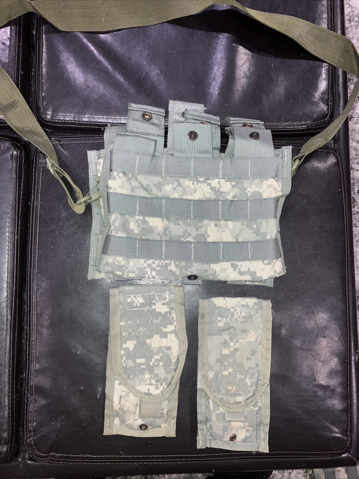 Army UCP Molle Mag Shingle , Mag Pouches & OD Carrying Strap Bandolier ...