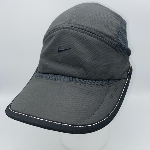 Nike Daybreak Hat Cap Dri-Fit Panel Mesh Black Running Aero Strapback ...