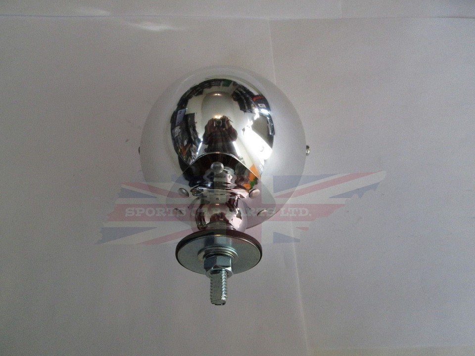 New Raydot Style Race Mirror MGB MGA MG Midget Triumph TR4 TR6 Polished ...