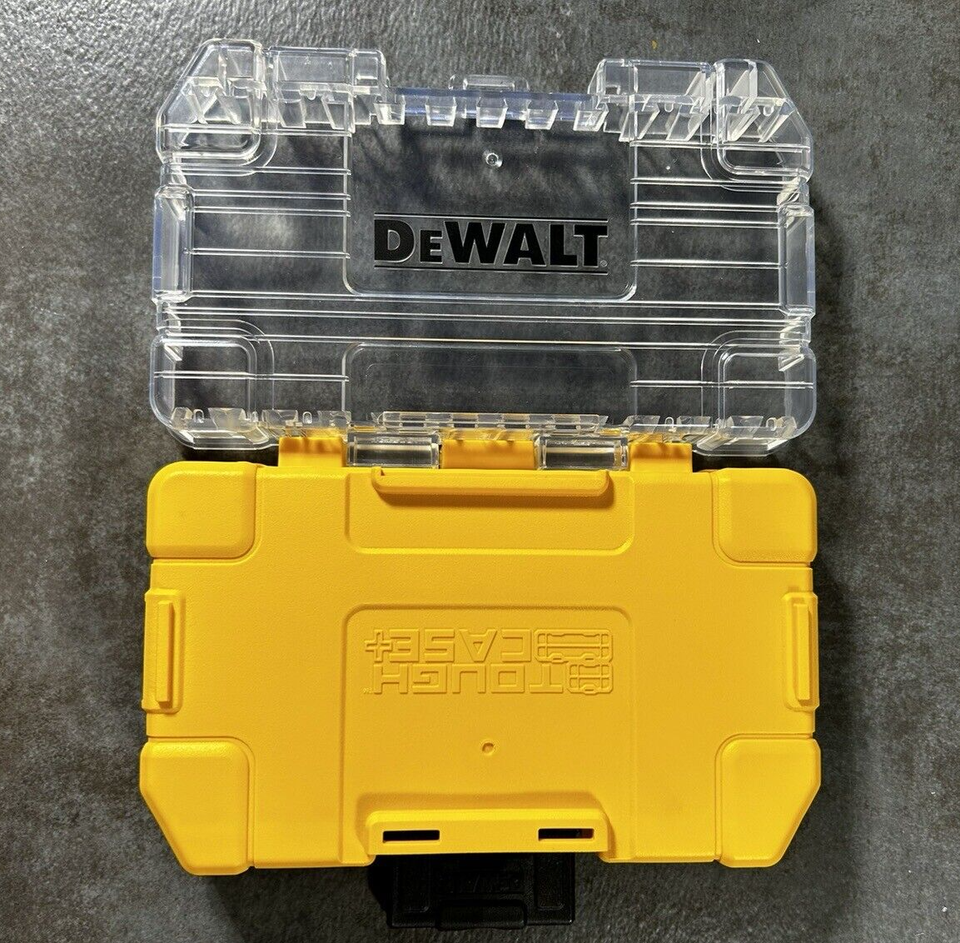 DEWALT TOUGH CASE SM BIT TIP STORAGE ORGANIZER STACKABLE INTERLOCKING ...