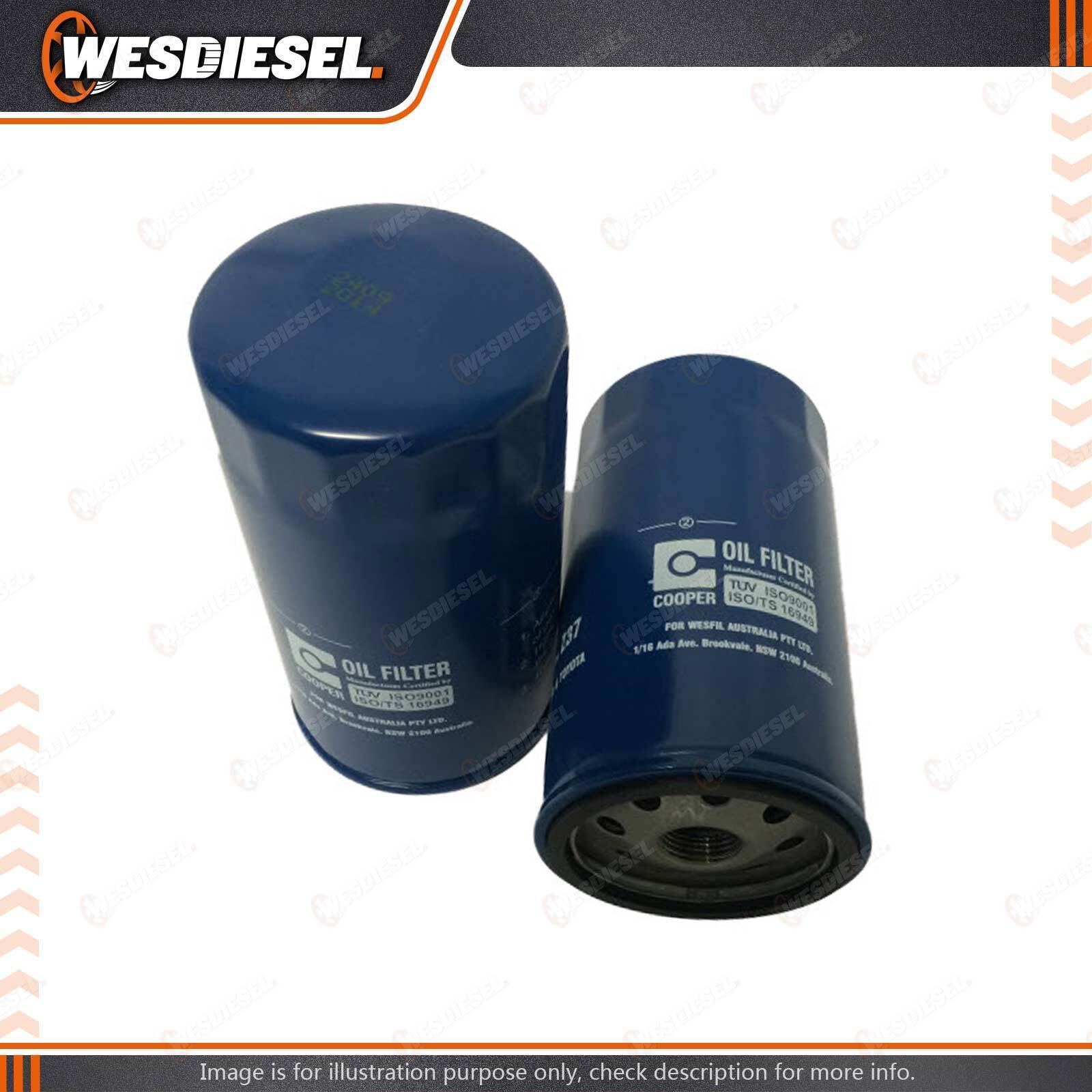 Wesfil Oil Filter fits Toyota Coaster Bus RB11R RB13R 4Cyl 20R SOHC 8V ...