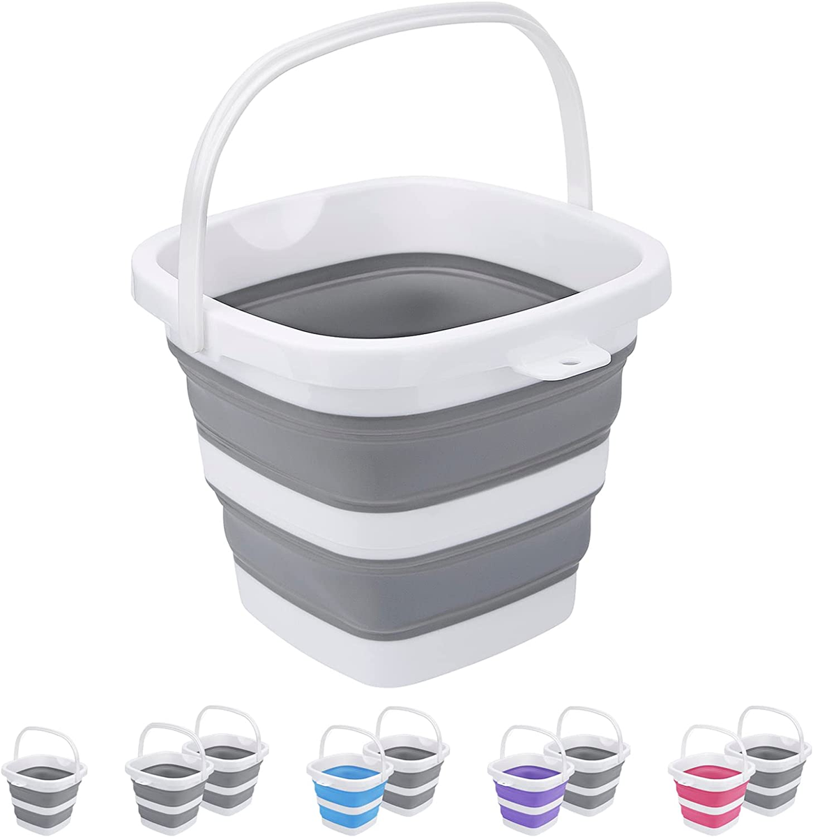 Kings Collapsible 10l Bucket Compact Durable King Bucket With Lids
