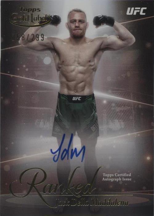 2024 Topps Gold Label UFC - Ranked Ink Autographs Jack Della Maddalena ...