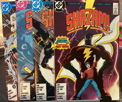 SHAZAM THE NEW BEGINNING #1-4 MINI-SERIES DC 1987 COMPLETE HG SET | eBay