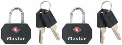 Master Lock Luggage Lock Tsa 1-1/4" Ka Black Blister Pack,Blister Pack ...