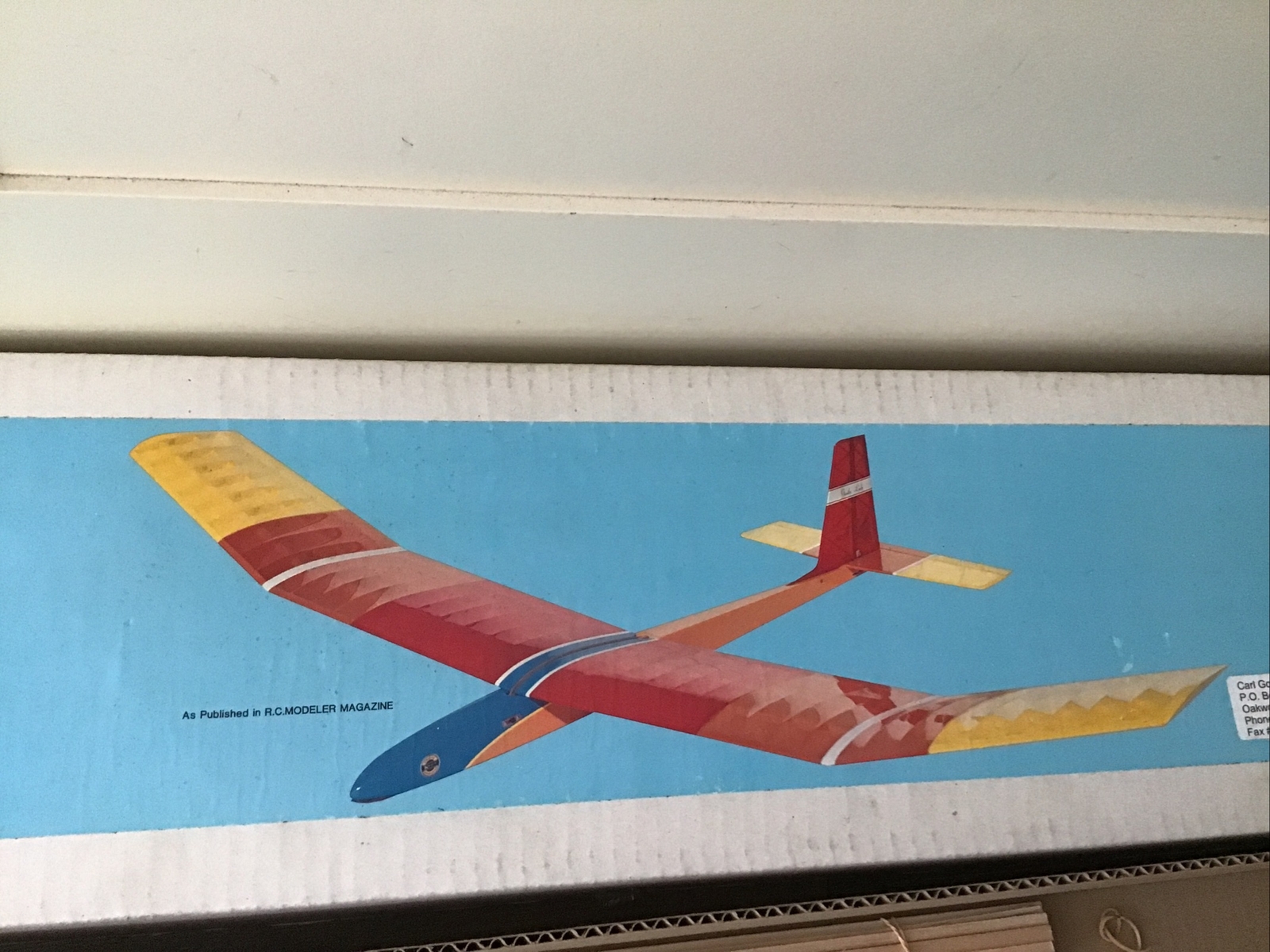 Carl Goldberg Gentle Lady 2 Meter Sailplane Airplane Glider Plane Kit ...