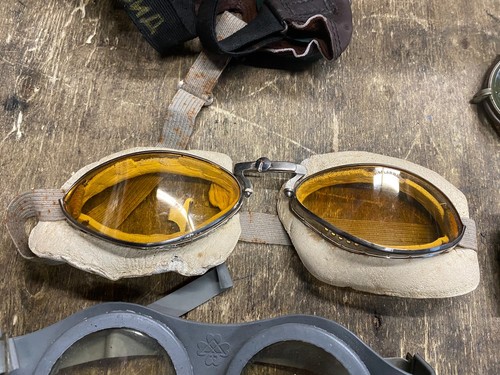 Vtg WWII Imperial Japan WW2 Flying Goggles Military Aviation Pilot Zero ...