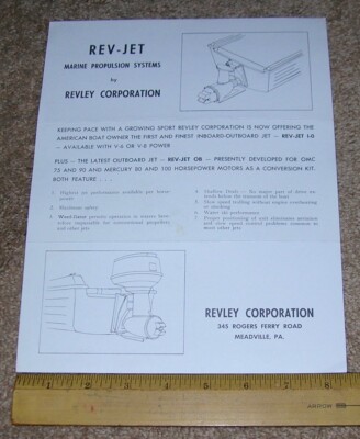 REV-JET by Revley Marine Jet Propulsion Boat Motor Dealer Sales ...
