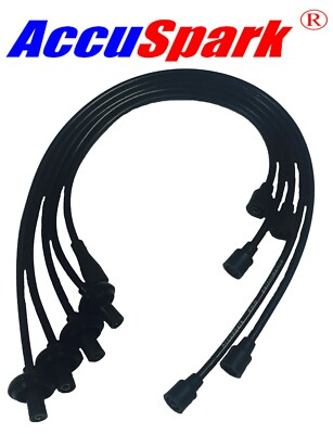 AccuSpark 8mm Black Silicon High Performance HT Lead Set for Aircooled ...