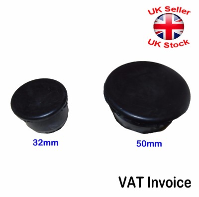 Rubber Seal End Cap Plumbing Waste Pipe Black 32 or 50 mm | eBay