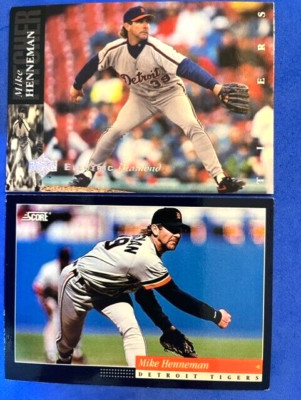 MLB - Mike Henneman 1994 Upper Deck Electric Diamond & 1994 Score ...