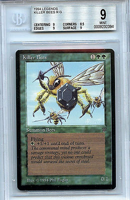 MTG Legends Killer Bees BGS 9.0 (9) Mint card Magic the Gathering WOTC ...
