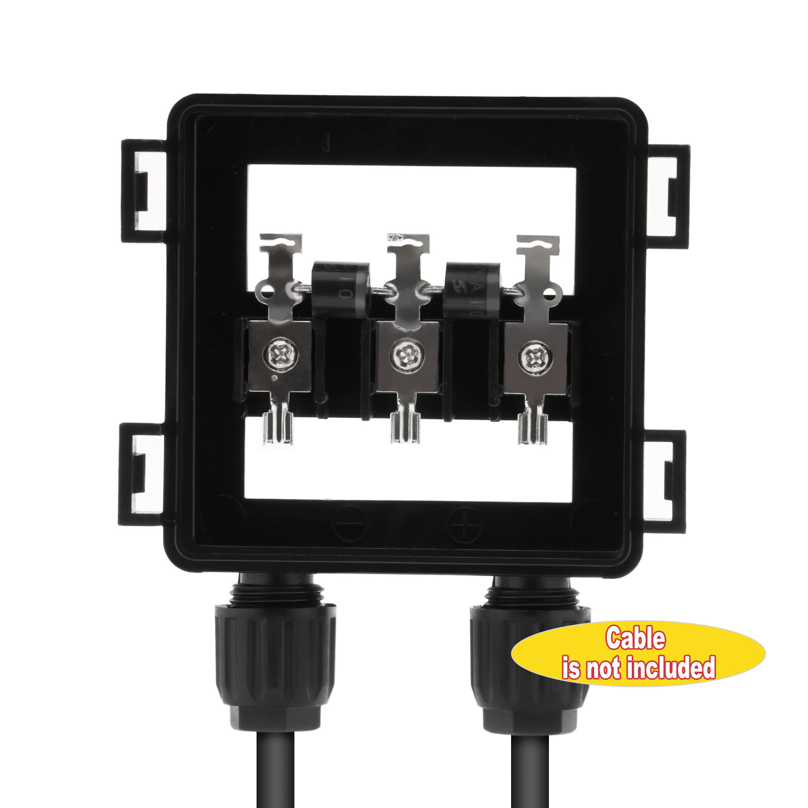 Photovoltaic Solar Junction Box PV Connecting Boxs with 2 Diodes 50W ...