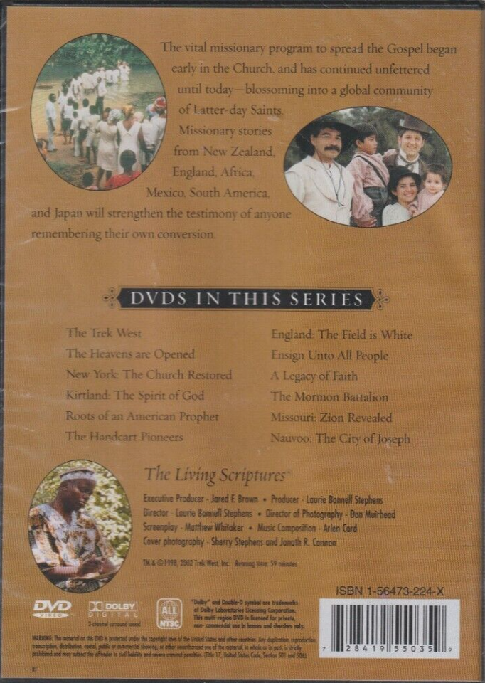 A Legacy of Faith Docudrama of the Restoration DVD New Mormon LDS ...