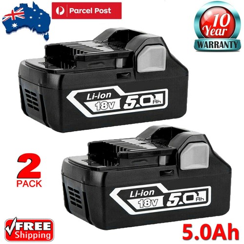 2x For Hitachi 5.0Ah 18V Battery BSL1850 BSL1840 BSL1830 BSL1815X ...