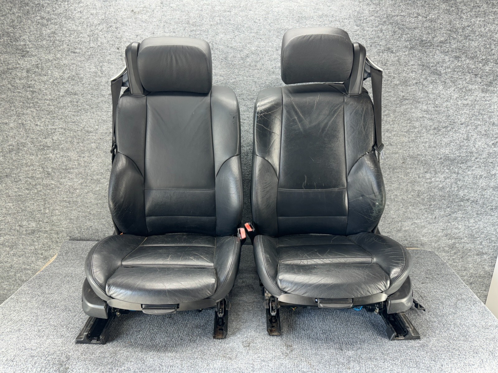 BMW E46 Convertible Front and Rear Sport Heated Seats Black Assembly ...