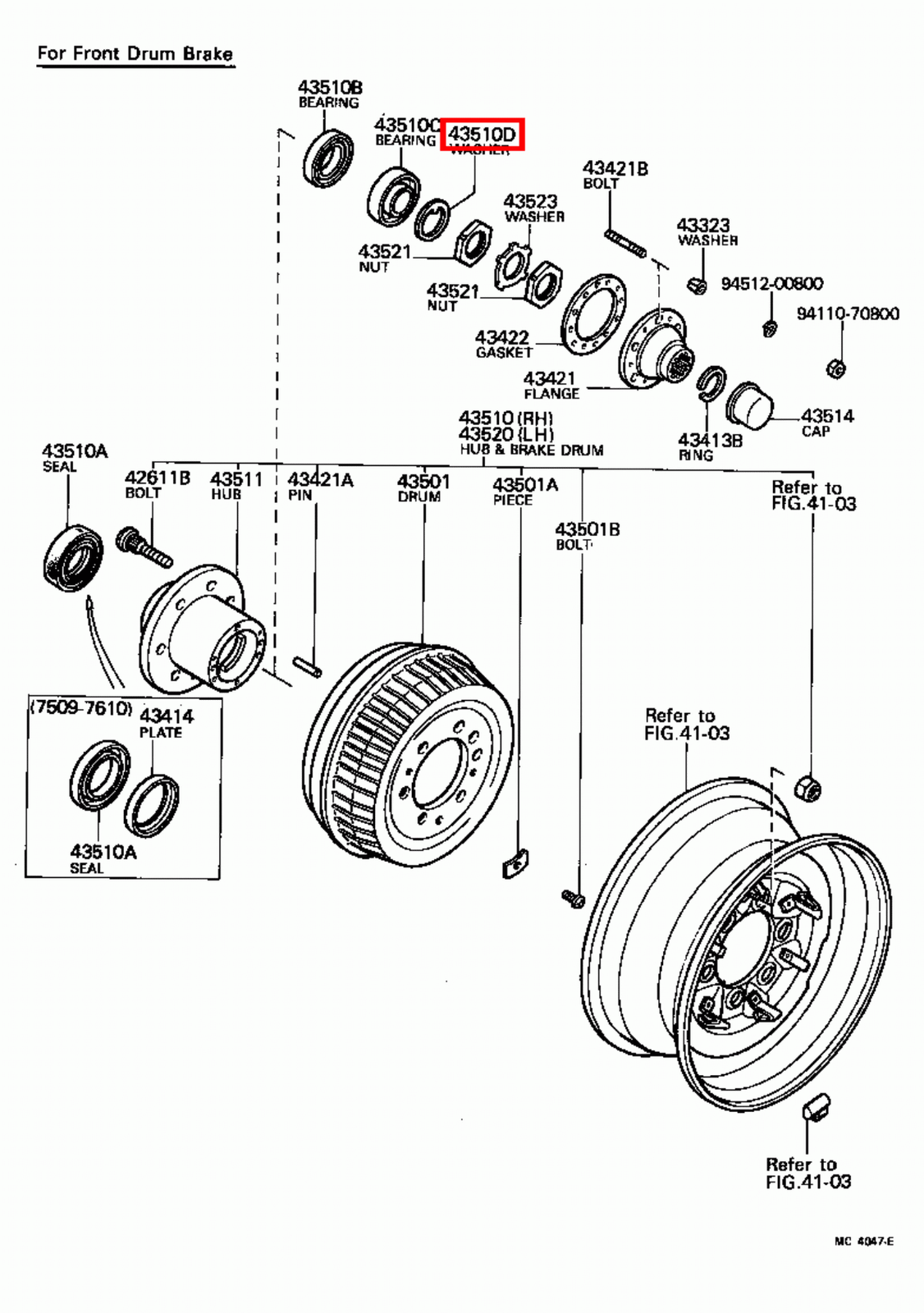 Genuine Hilux RN105 LN65 LN61 LN60 LN46 LN36 LN205 Front Axle Lock ...