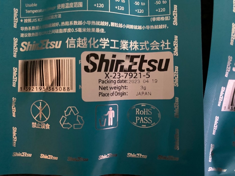 Shin-Etsu X-23-7921-5 Microsi Silicone CPU GPU Thermal Paste Grease LOT ...