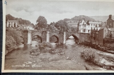 OLD POSTCARD LLANGOLLEN BRIDGE | eBay Australia