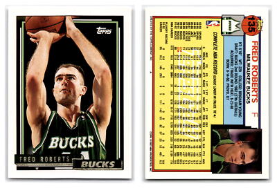 1992-93 Topps Gold #135 Fred Roberts - Milwaukee Bucks | eBay