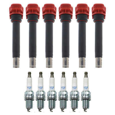Bosch 6 Ignition Coil NGK 6 Laser Platinum Spark Plug Kit For A6 Q5 ...
