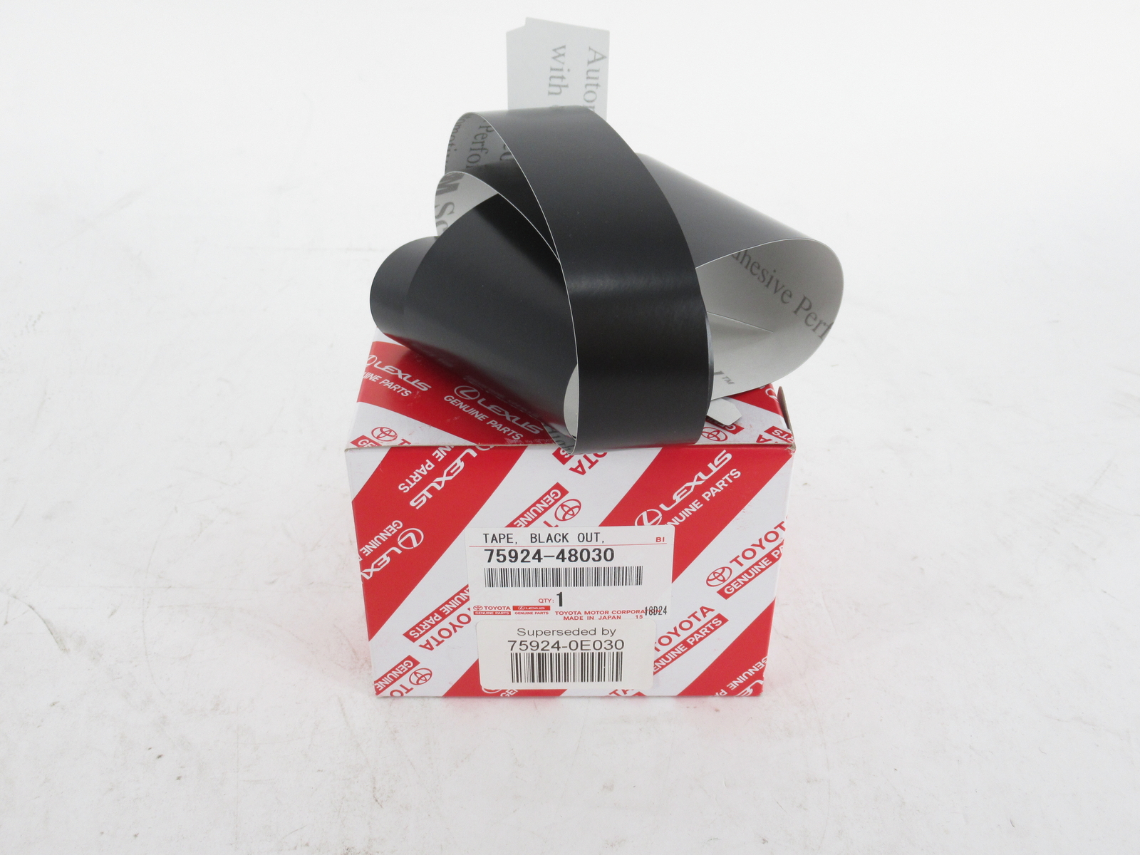 Genuine OEM Toyota 75924-0E030 Driver Rear Black Out Tape LH 2008-13 ...