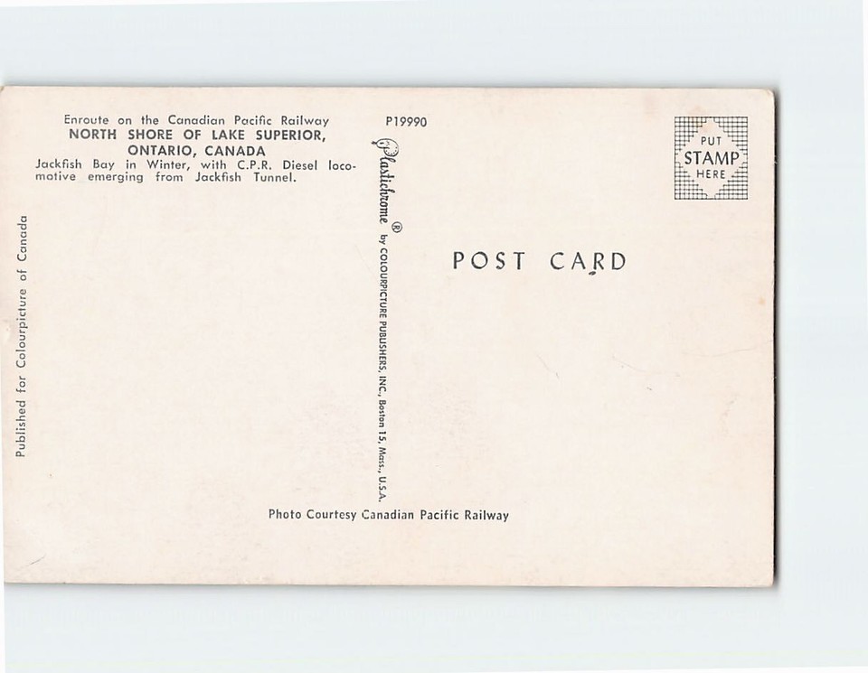 Postcard Jackfish Bay in Winter Canada | eBay