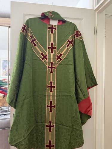 Green Chasuble Complete With Stole | eBay UK