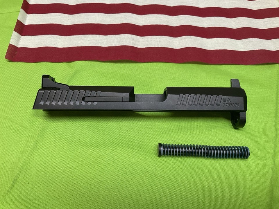 New - CZ P10C Complete Slide OEM W/ Steel Suppressor Height Tritium ...