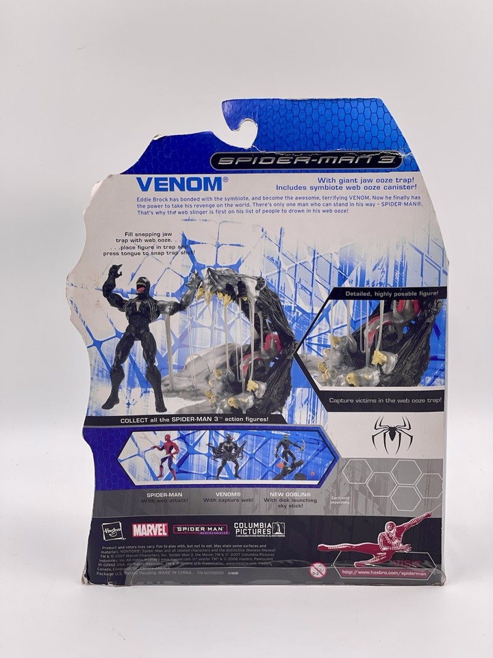 Spider-Man 3 Marvel Venom Web Ooze Symbiote Canister Figure Mutation ...