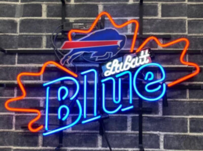 Buffalo Bills Labatt Blue Neon Sign Home Bar Pub Restaurant Wall Decor ...