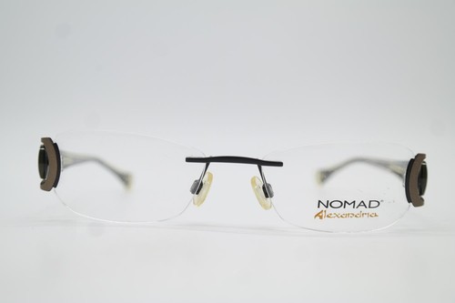 Vintage Glasses MOREL NOMAD 1831N Black Gold Bronze Rimless Eyeglass ...