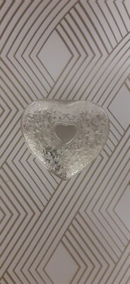 Vintage GODINGER Silver Art Co Heart Shaped Silver Plate Jewelry ...