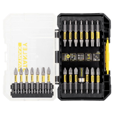Stanley STA88558-XJ Fatmax Mixed Twist Screwdriver Bit Set 22 Pieces ...