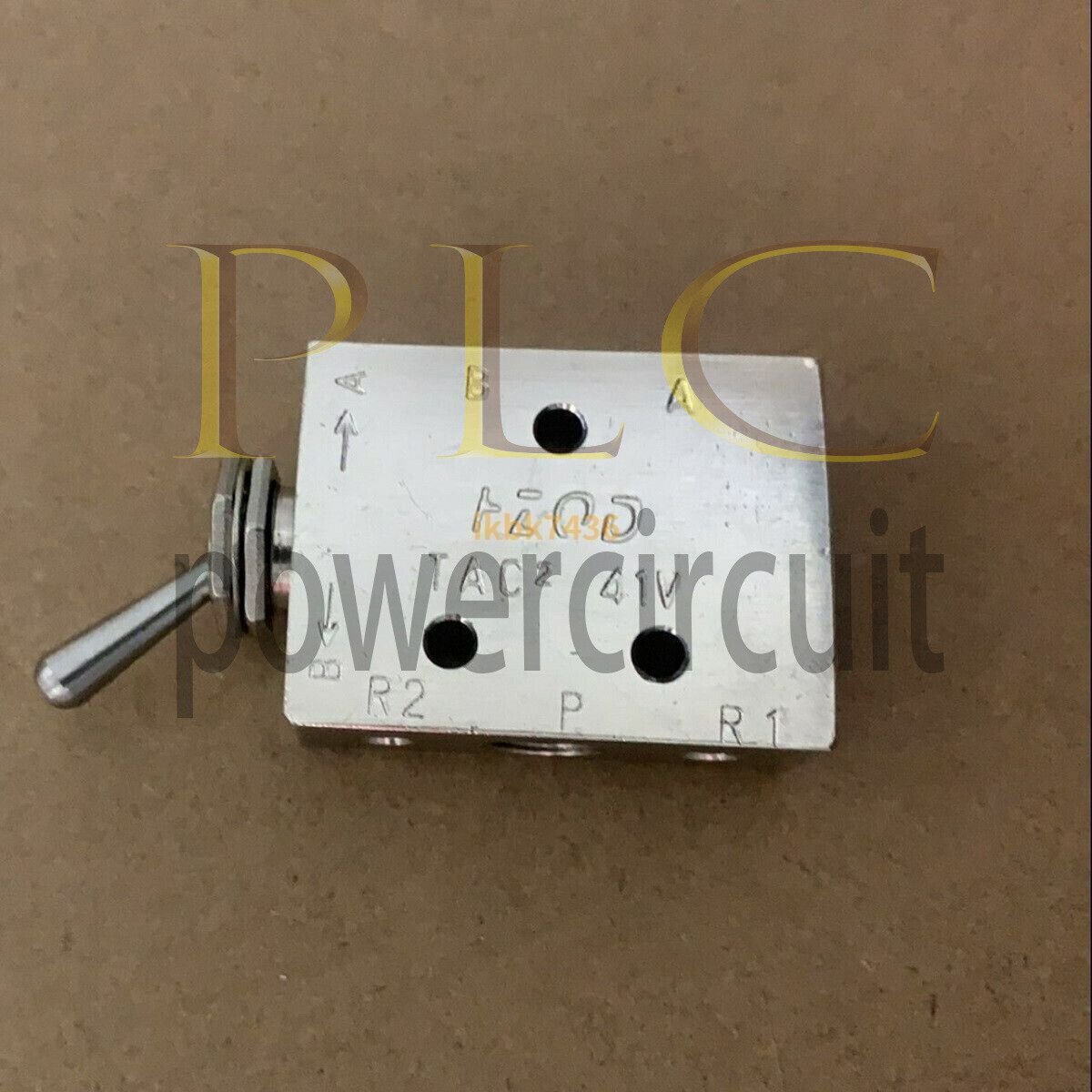 1PCS TAC2-41V Silver Tone Air Pneumatic 2 Position 5 Way Toggle Switch ...