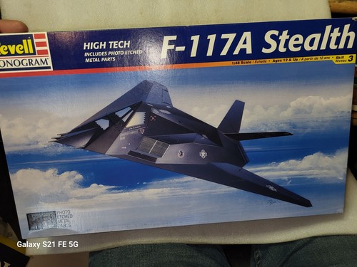 Revell Monogram F-117A Stealth Bomber Airplane Model Kit Open Box 1/48 ...